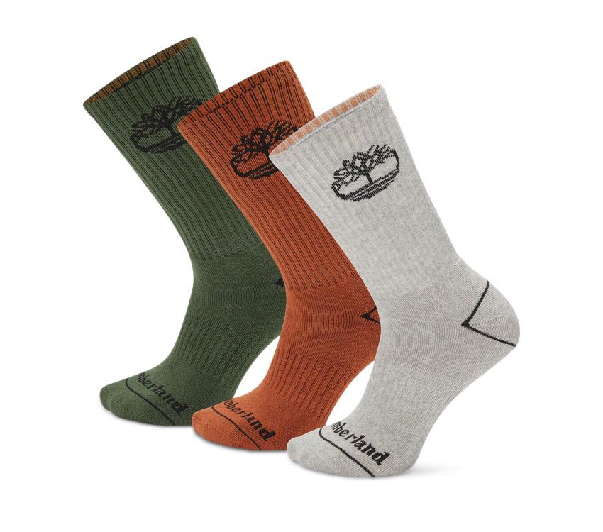 Shop All Gender 3 Per Pack Bowden Crew Sock With Tree Logo Online ...