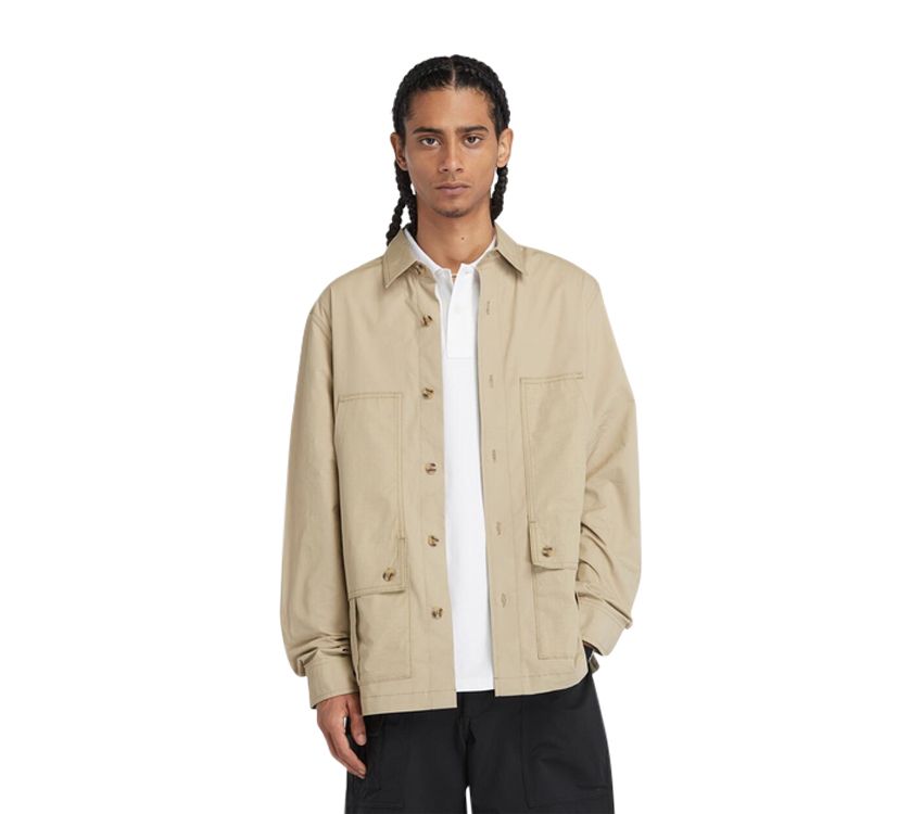 Shop Men's Utility Mixed Media Overshirt Online | Timberland Australia